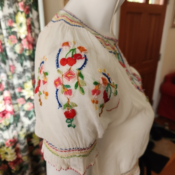 Tops | Vintage Hungarian Embroidered Blouse | Poshmark